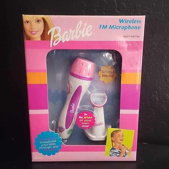 Barbie | Toys | Vintage Nos Barbie Wireless Fm Microphone W Stand ...